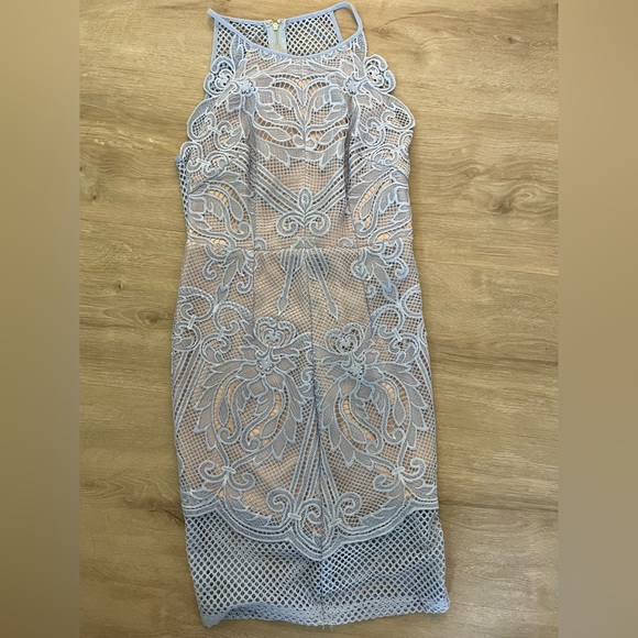 L'ATISTE | Dresses | Periwinkle Meshmini Dress | Poshmark